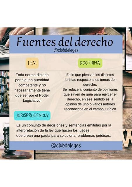 Fuentes Del Derecho Club De Leyes Udocz