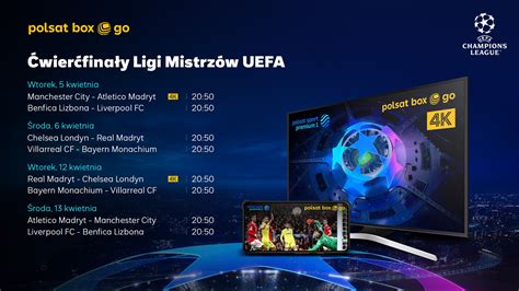 Ćwierćfinałowe mecze Ligi Mistrzów UEFA w Polsat Box Go Polsat pl
