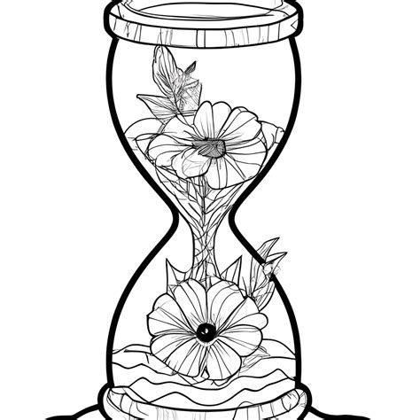 Reloj De Arena Para Colorear