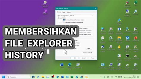 Cara Membersihkan Clear File Explorer History Di Windows Youtube