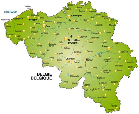 Karten Von Belgien Karten Von Belgien Zum Herunterladen Und Drucken