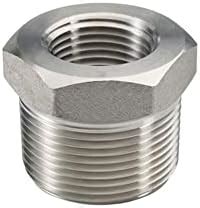 CDQBWKJGFJ 3 Pcs Stainless Steel Reducer Hex Bushing 1 2 Male NPT To