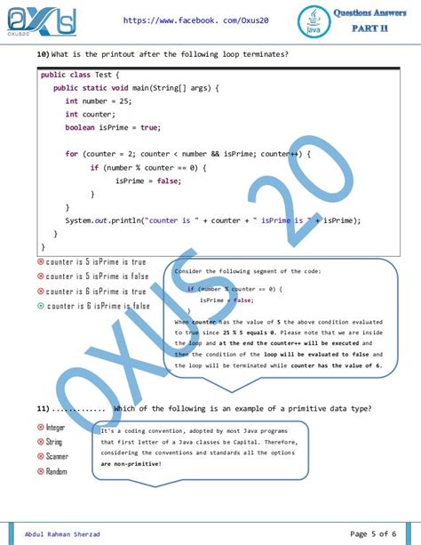 java programming questions and answers part ii
