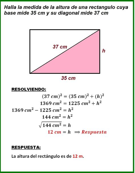 Como Calcular La Altura De Un Triangulo Rectangulo Sabiendo Dos Lados