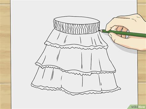 Cómo dibujar una falda 6 Pasos con imágenes wikiHow