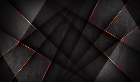 3D Black Rough Grunge Techno Abstract Background Overlap Layer On Dark