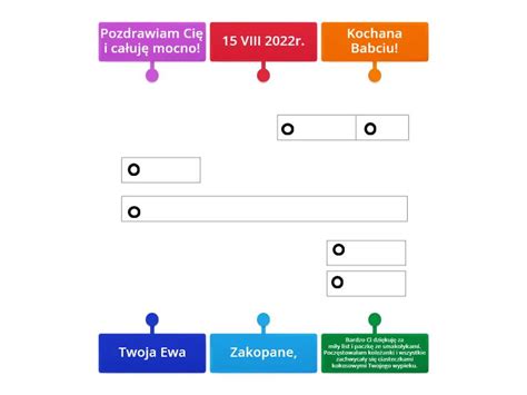 Schemat Listu Przyk Ad Rysunek Z Opisami