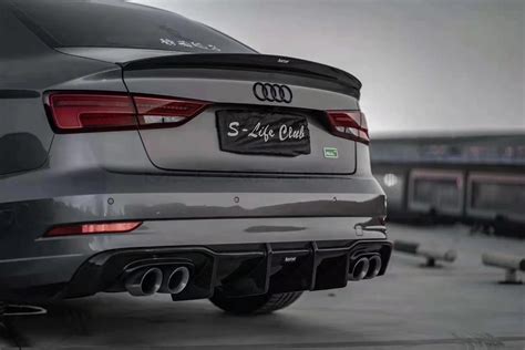 KARBEL AUDI A3 S line S3 8V DYFUZOR ZDERZAKA TYŁ pre preg carbon