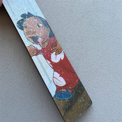Upcycled Disney Book Lilo And Stitch Wooden Bookmark Book Gift Etsy