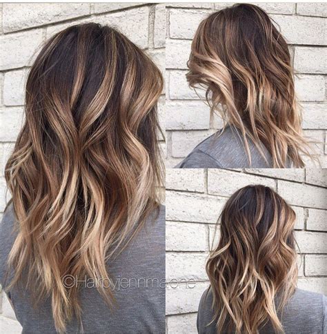 10 Trendy Brown Balayage Hairstyles For Medium Length Hair PoP Haircuts