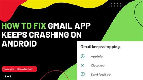 How To Fix Gmail App Keeps Crashing On Android Solution Youtube