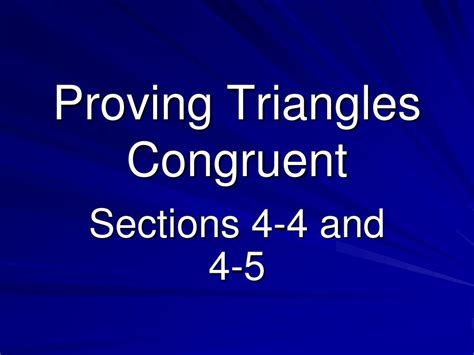 Ppt Proving Triangles Congruent Powerpoint Presentation Free