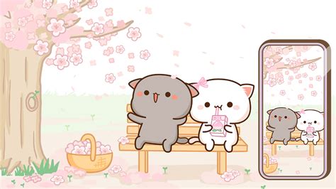 Peach Goma Sakura Tree Wallpaper Kawaii Hoshi