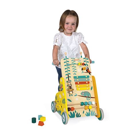 Chariot multi activités en bois sur King jouet