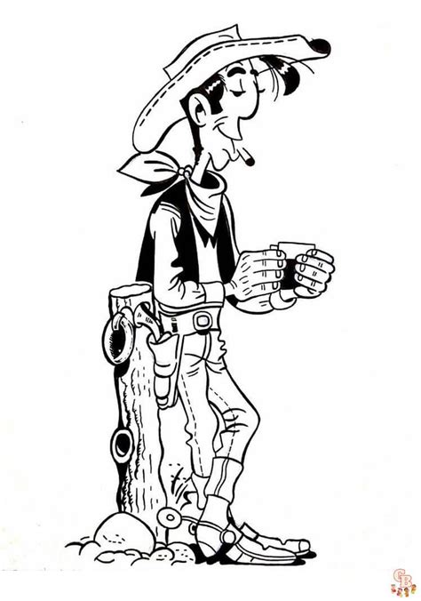 D Couvrez Le Monde De Lucky Luke Travers Le Coloriage