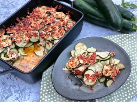 Gratin de courgettes à la feta et à la menthe d après Laurent Mariotte
