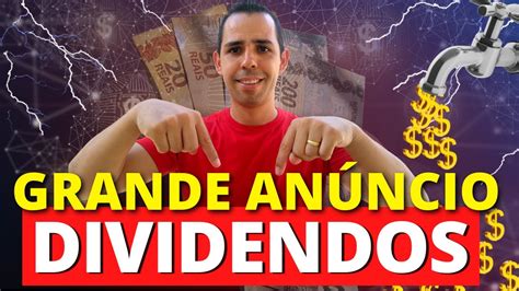 MEGA ANÚNCIO DE DIVIDENDOS e PAGAMENTOS YIELD 10 59 DIVIDENDOS DE
