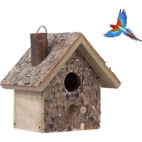 Nichoir À Oiseaux En Bois Maison À Oiseaux Exterieur À Suspendre