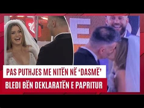 Pas puthjes me Nitën në dasmë Bledi Mane bën deklaratën e papritur