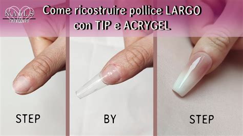 Ricostruzione Unghie Con Tip E Acrygel Baby Boomer In Struttura YouTube