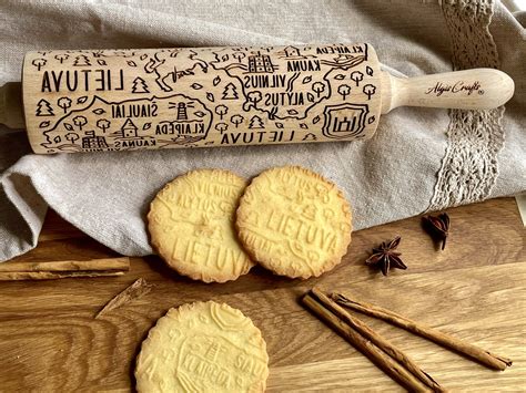 Embossed Rolling Pin LITHUANIA Highest Quality Embossed Rolling Pins