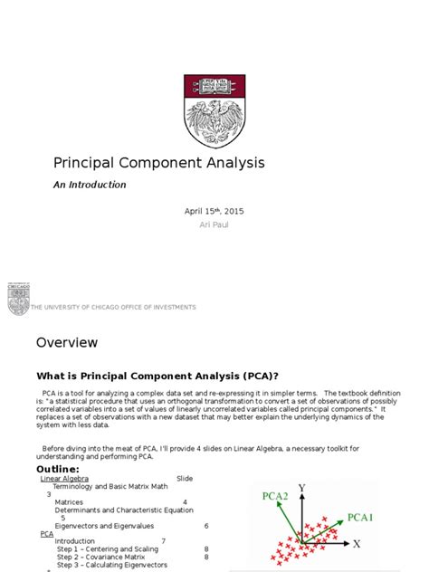 principal component analysis primer pdf principal component analysis eigenvalues and