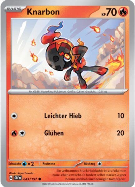 Pokémon Obsidianflammen Kartenliste und Kartengalerie PokeZentrum