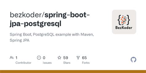 github bezkoder spring boot jpa postgresql spring boot postgresql example with maven spring jpa