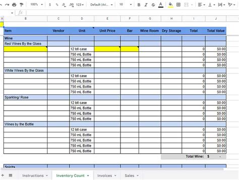 Excel Templates For Inventory