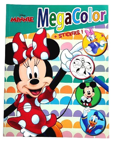 Kolorowanka Myszka Minnie Disney Naklejki 128 Stron Inna Marka
