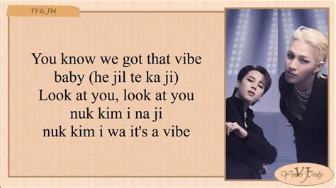 TAEYANG VIBE Feat Jimin Of BTS Easy Lyrics YouTube