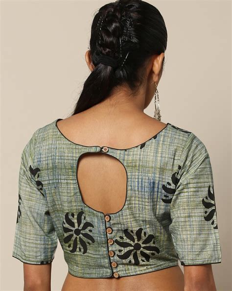 Simple Blouse Back Neck Designs For Cotton Sarees Keep Me Stylish