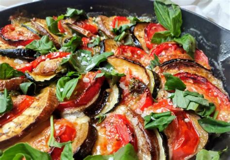 Auberginen Zucchini Gratin Mit Tomaten Mozzarella Whenannacooks