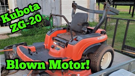 KUBOTA ZG 20 ZERO TURN REBUILD PART 1 MOTOR SWAP YouTube