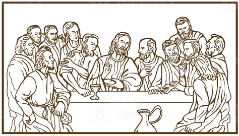 Last Supper Jesus Christ Savior Disciples Apostles 12916818 PNG