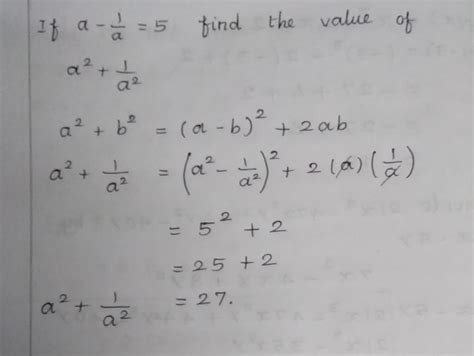 if a 1 a 5 find the value of a2 1 a2