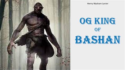 Learn English Through Story Og King Of Bashan By Henry Wysham Lanier