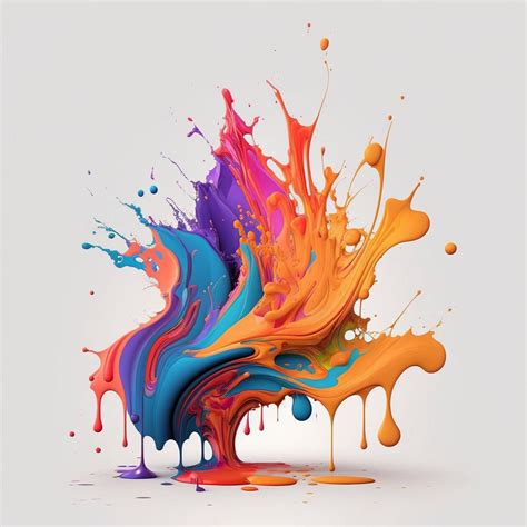 3d Paint Splatter