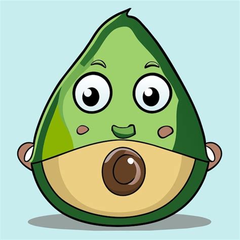 Premium Vector Avocados Hand Drawn Cartoon Sticker Icon Concept