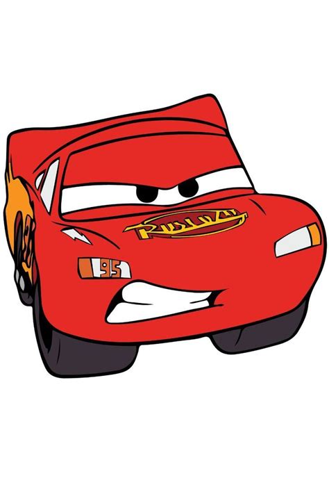 Disney Lightning McQueen Car SVG Vector Design Vector Tracing
