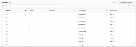 ensure lambda code is versioned check icompaas support