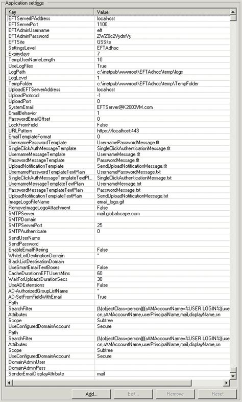 editing the configuration file nfig