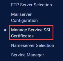 How To Manage Service SSL Certificates In WHM WHUK