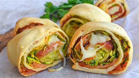 Rouleaux De Courgettes Au Jambon Et Au Mozzarella