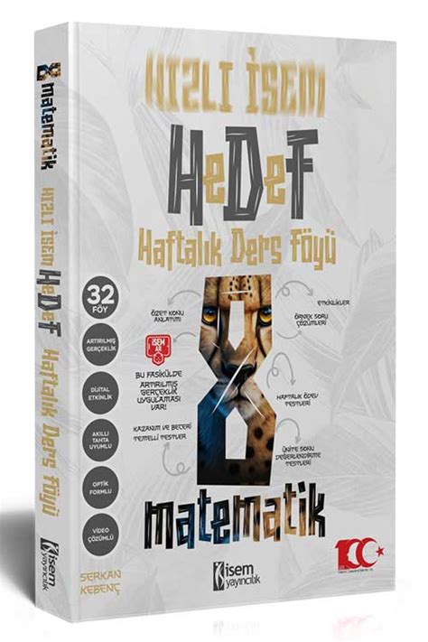 İsem 2024 8 Sınıf Hızlı İsem Hedef Matematik Haftalık Ders Föyü İsem