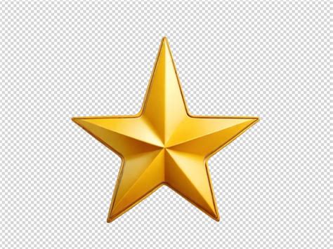 Estrela Amarela Png Transparente PSD Premium