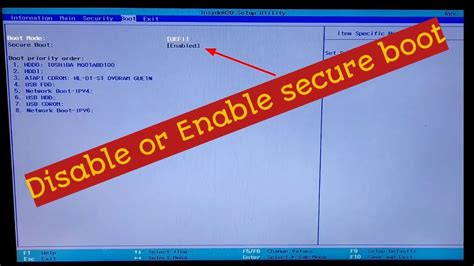 How To Disable Secure Boot In Windows 7 YouTube