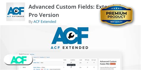 Advanced Custom Fields Extended Pro WP Plugin Themepro