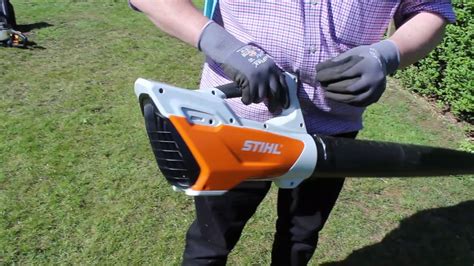 Stihl BGA 45 Cordless Leaf Blower Review YouTube