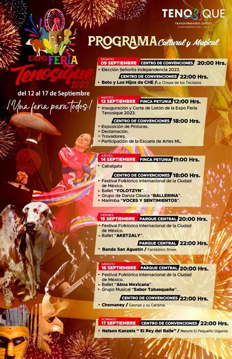 Feria Tenosique 2023 FERIAS Y CONCIERTOS EN MÉXICO